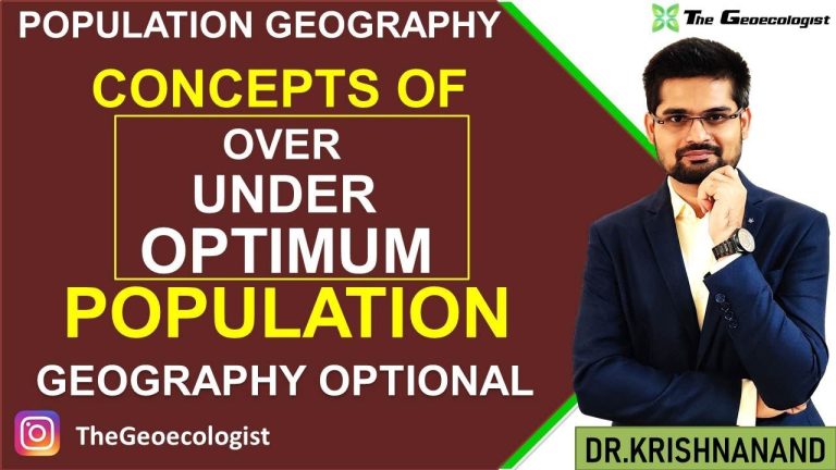 Concepts of over under and optimum population- Population Geography ...