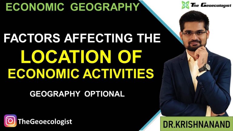 Factors affecting the location of economic activities- Economic ...