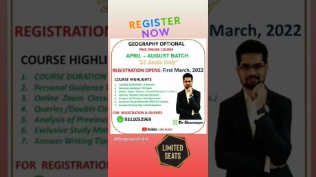 Geography Optional For UPSC- Online Classes- Geoecologist #shorts - TheGeoecologist