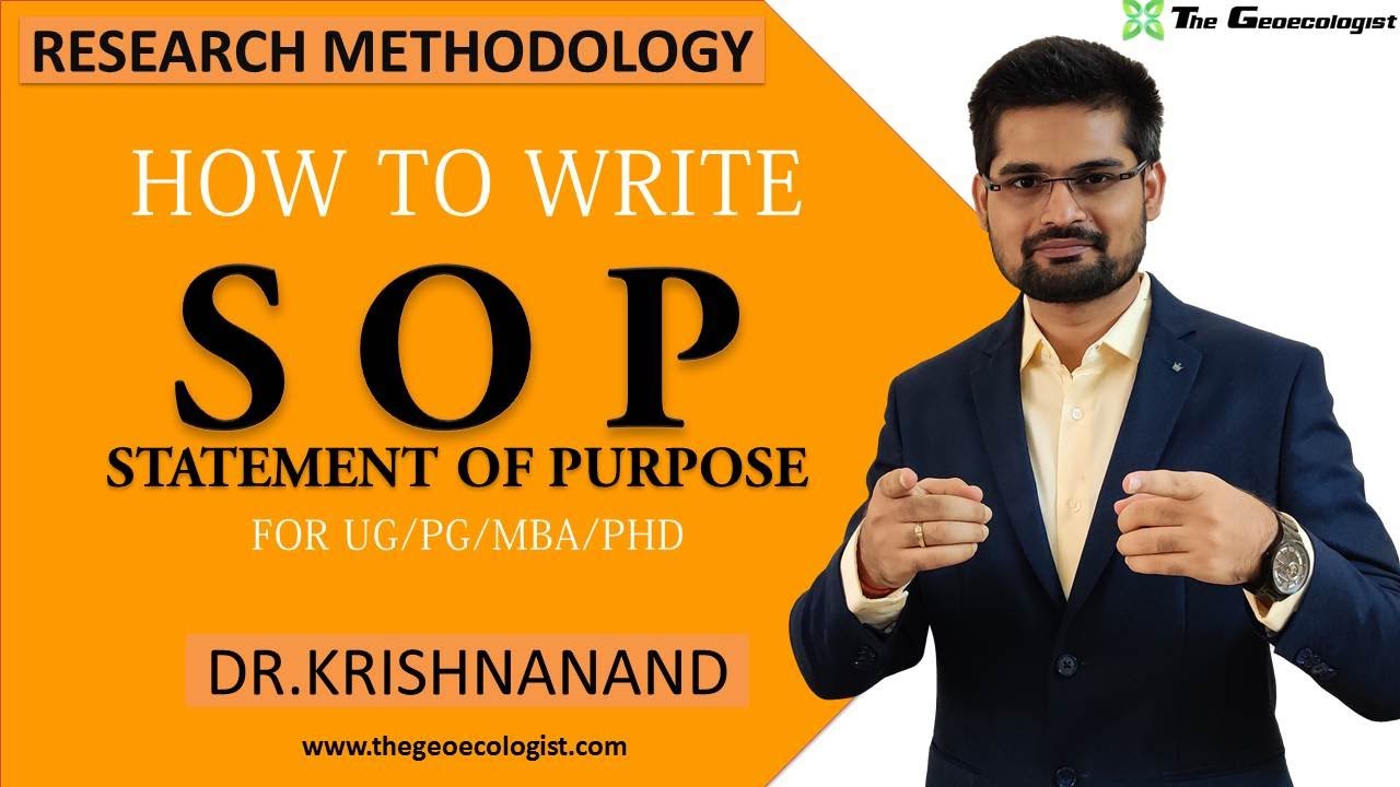 SOP Writing TheGeoecologist