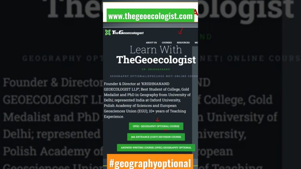 Cheapest Geography Optional Course- M.A Geography Entrance Course- Answer Writing (UPSC) #shorts ...