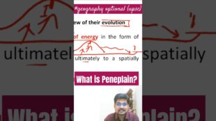 What is Peneplain- Peneplanation- upsc mains 2023- #shorts ...