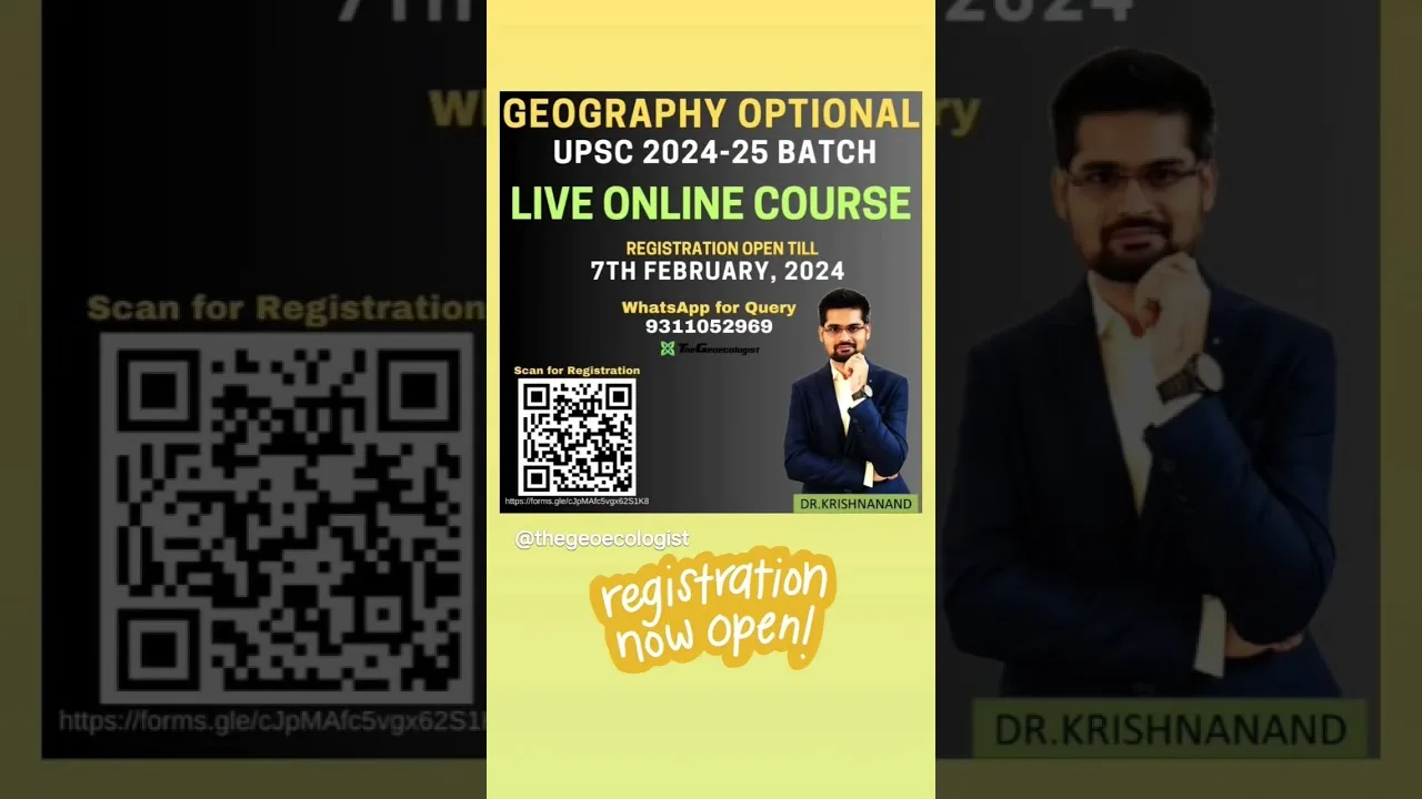 Best Geography Optional Course #upsc #shorts - TheGeoecologist