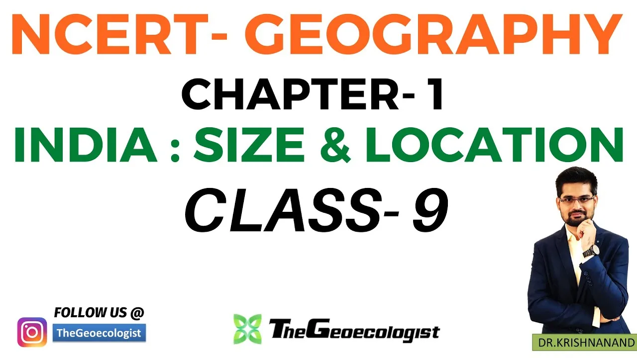 India: Size and Location-Class 9 -NCERT Geography-Chapter 1 ...