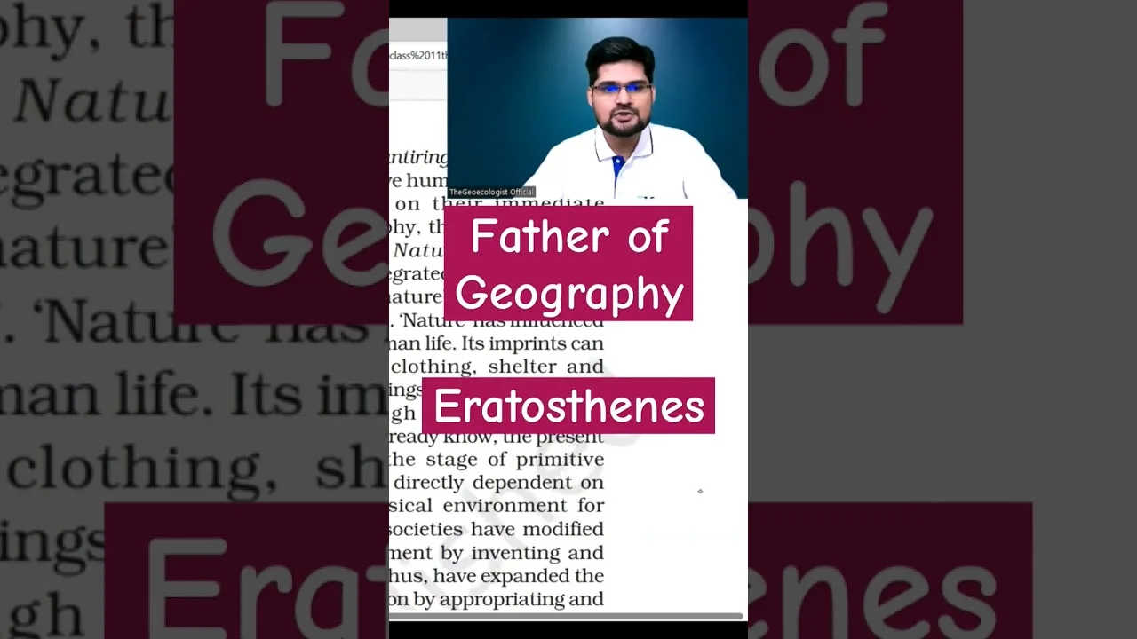 Who is Father of Geography? #Eratosthenese #thegeoecologist #shorts ...