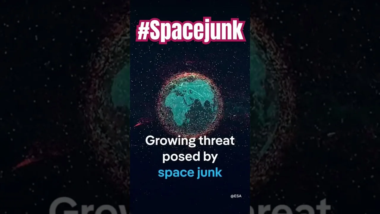 Space junk- A growing threat #esa #nasa #isro #viralvideo #shorts - TheGeoecologist