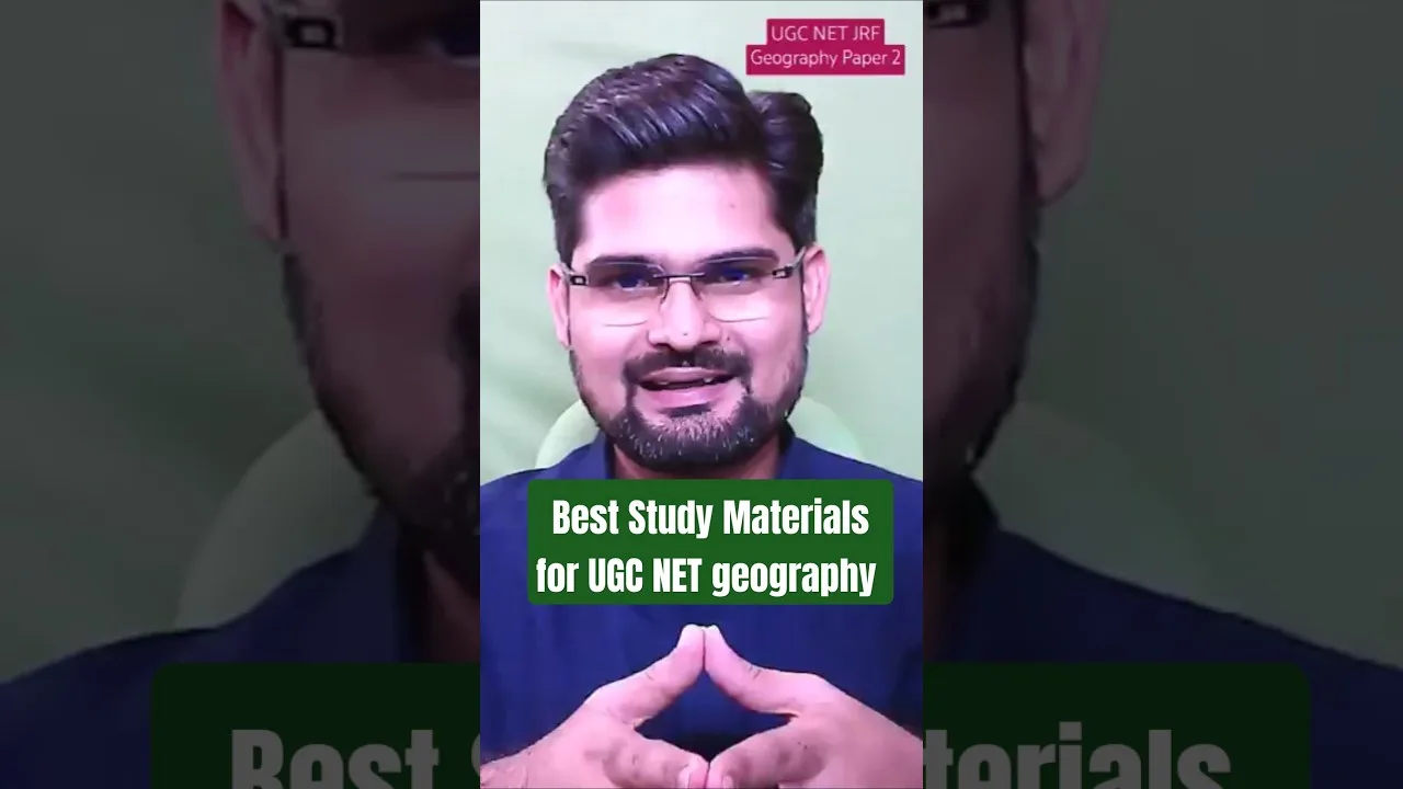 Best Study Materials for ugc net geography paper 2 #shorts - TheGeoecologist