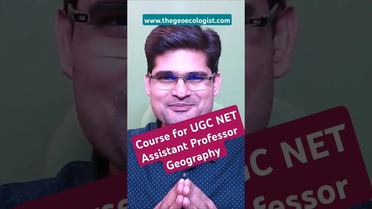 Course for ugc net jrf- Assistant Professor in Geography #thegeoecologist #shorts - TheGeoecologist