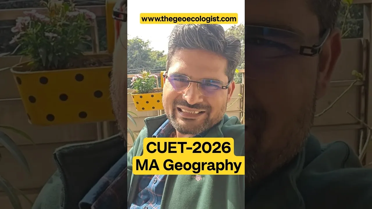 CUET MA Geography entrance course 2026 #thegeoecologist #cuet #shorts ...