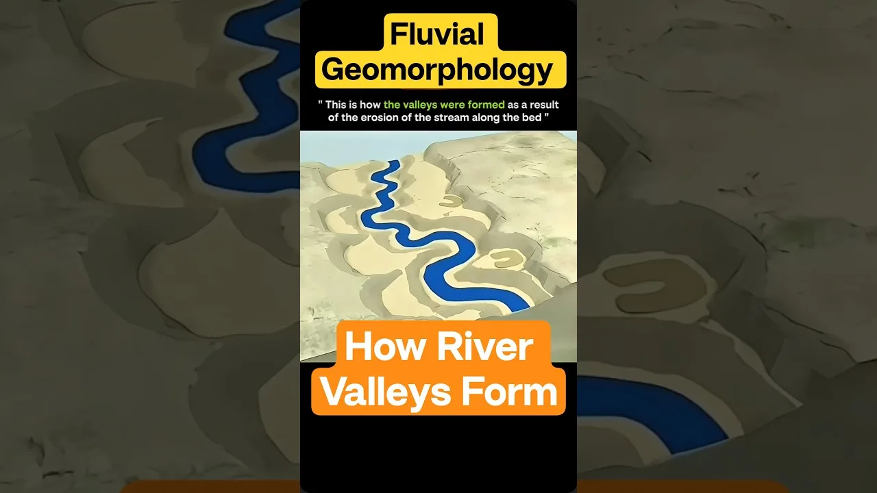 How River Valleys are formed #geomorphology #rivervalley #shorts ...